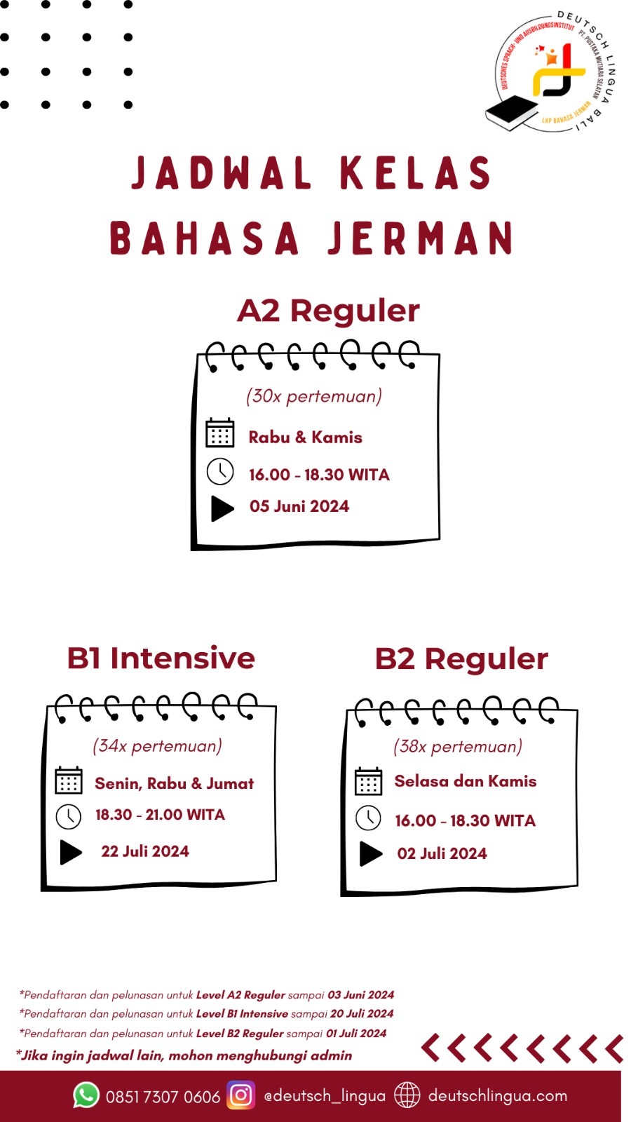 Deutsch Lingua Bahasa Jerman Bali - KURSUS BAHASA JERMAN